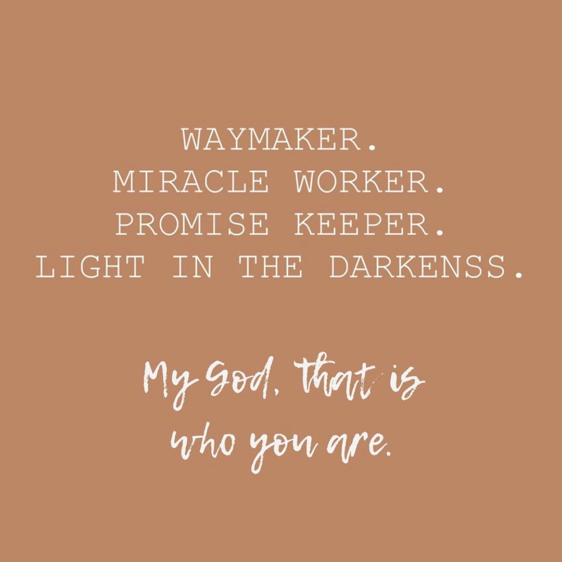 God is a Waymaker – The Vintage Sparrow