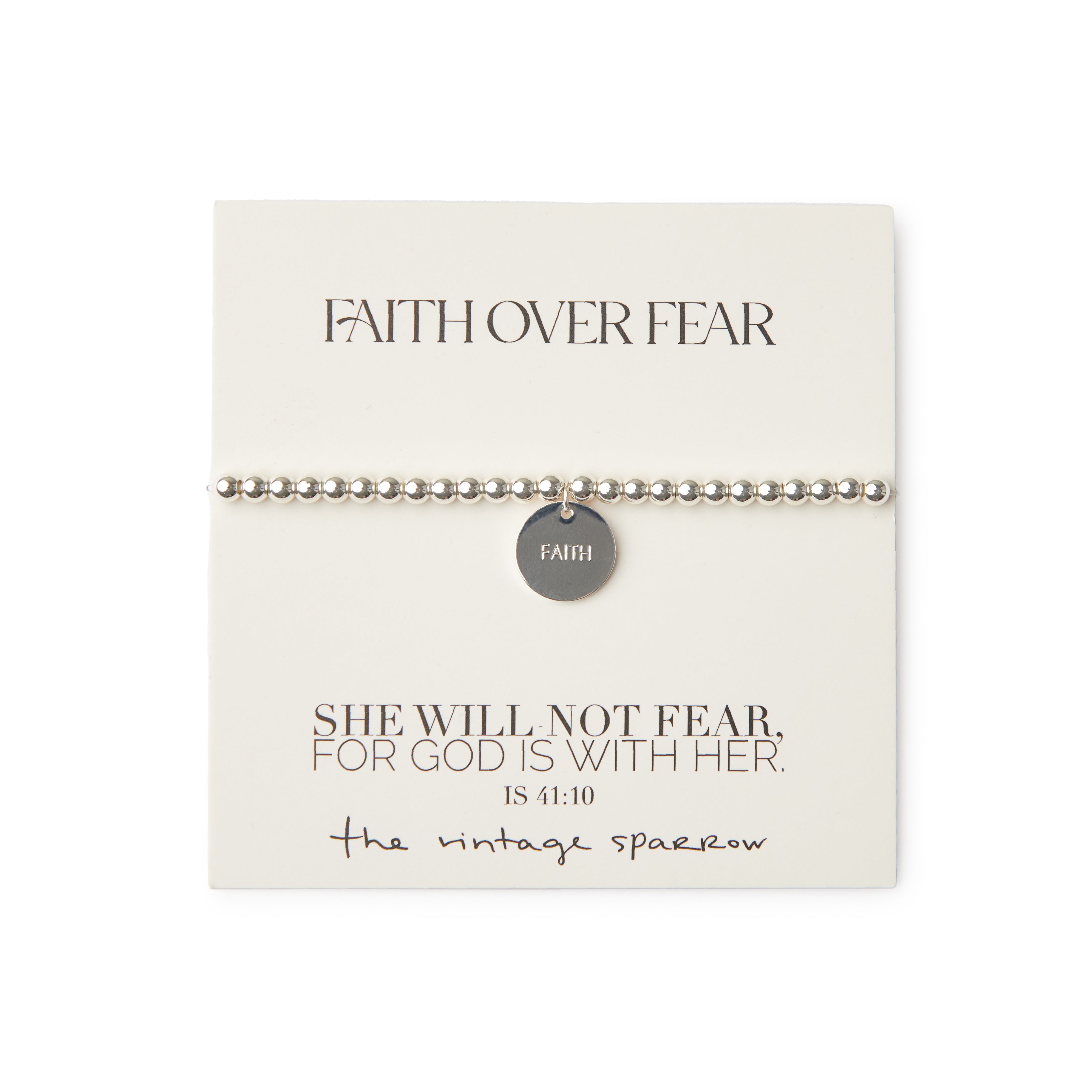 Faith Silver Bracelet – The Vintage Sparrow