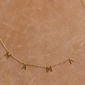 Mama Letter Necklace – The Vintage Sparrow